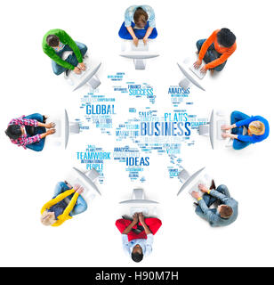 Business Global World Plans Organization Enterprise Concept Stock Photo ...