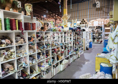 Interior of the warehouse at SCRAP a creative recycling centre in San ...