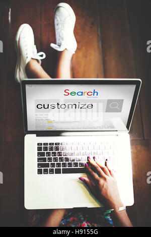 Customize Modify Create Adjust Concept Stock Photo - Alamy
