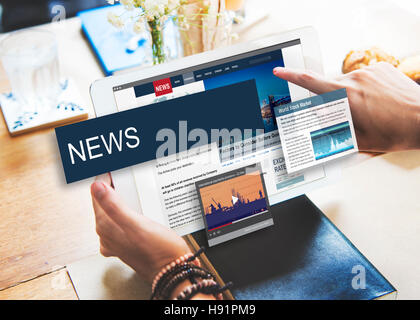 Update Trends Report News Flash Concept Stock Photo - Alamy
