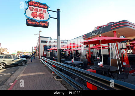 Cruisers Cafe 66 restaurant in Williams, an old historic Route 66 town ...