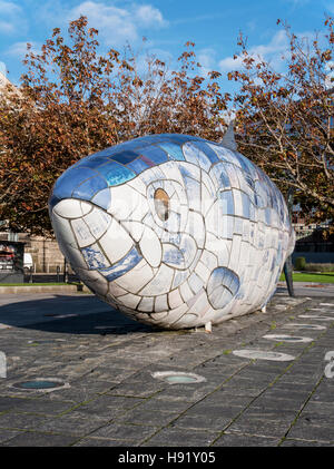 The Big Fish sculpture in Belfast, Northern Ireland Stock Photo - Alamy