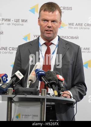 Kiev, Ukraine. 17th Nov, 2016. Alexander Hug, Deputy Chief Monitor of ...