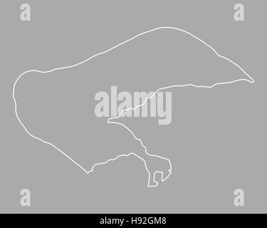 Map of Borkum Stock Photo - Alamy