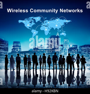 Wireless Community Networks Technology Hotspot Concept Stock Photo - Alamy