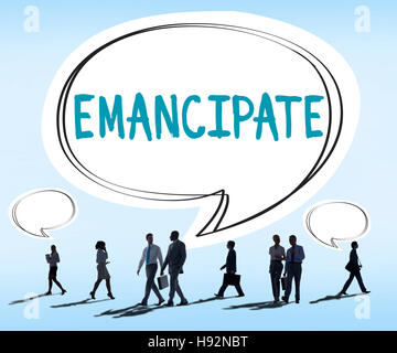 Emancipate Emancipated Emancipation Freedom Concept Stock Photo - Alamy