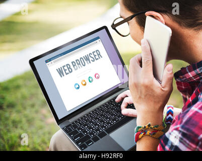 Generic Web Browser Online Page Concept Stock Photo - Alamy