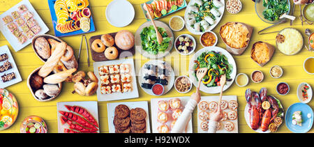 Food Festive Restaurant Party Unity Concept Stock Photo - Alamy