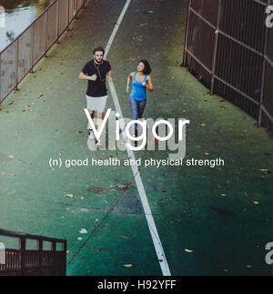 Vigor Energy Strength Powerful Strong Healthy Fitness Concept Stock ...