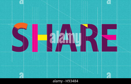 Share Sharing Ideas Graphic Concept Stock Photo - Alamy