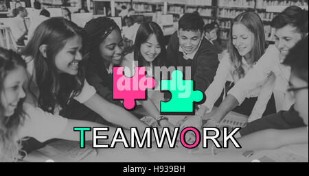 Teamwork Alliance Collaboration Connection Concept Stock Photo - Alamy