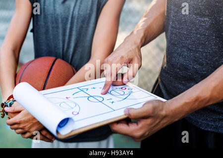 Basketball Player Sport Game Plan Tactics Concept Stock Photo - Alamy