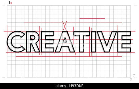 Creative Ideas Design Draft Graphic Concept Stock Photo - Alamy