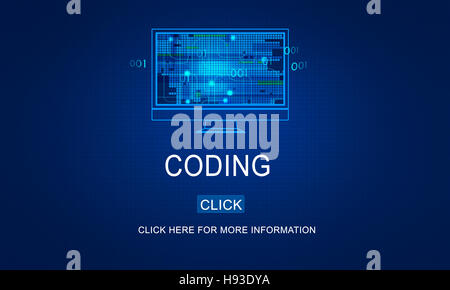 Computer Coding Code Advanced Technology Concept Stock Photo - Alamy