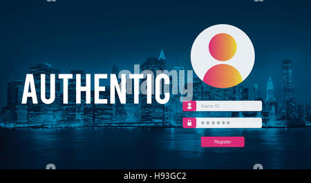 Authentic Sign In User Password Privacy Concept Stock Photo - Alamy
