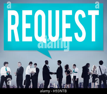 Request Requirement Desire Order Demand Concept Stock Photo - Alamy