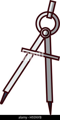 Geometric compass utensil Stock Vector Image & Art - Alamy