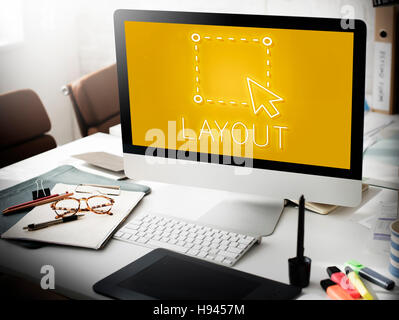 Art Create Draft Imagine Layout Outline Graphic Concept Stock Photo - Alamy