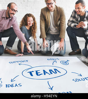 Team Support Ideas Business Concept Stock Photo - Alamy
