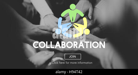 Collaboration Collaborate Connection Corpoate Concept Stock Photo - Alamy