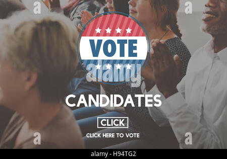 Candidate Candidates Choosing Diversity Vote Concept Stock Photo - Alamy
