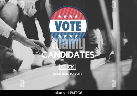 Candidate Candidates Choosing Diversity Vote Concept Stock Photo - Alamy