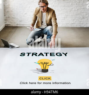 Solution Strategy Light Bulb Graphics Concept Stock Photo - Alamy