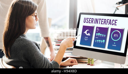 User Interface Operating System Electronic Technology Concept Stock ...