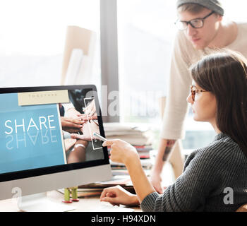Team Teamwork Help Share Contribute Concept Stock Photo - Alamy