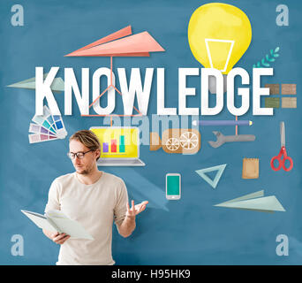 Knowledge School Course Degree Graphics Concept Stock Photo - Alamy