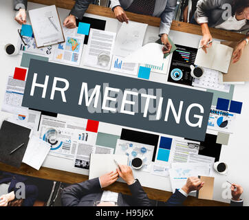 HR Meeting Convention Employment Occupation Concept Stock Photo - Alamy