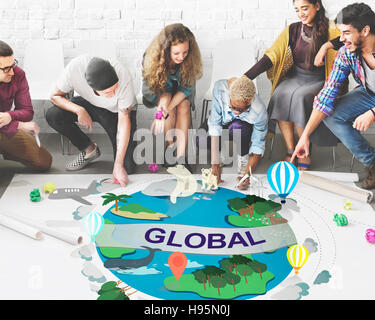 Global Climate Temperature Community Worldwide Concept Stock Photo - Alamy