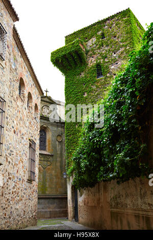 Caceres Torre del Sande tower in Spain Extremadura Stock Photo - Alamy