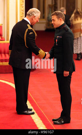 Major Andrew Todd, The Royal Gurkha Rifles with his MBE which he ...