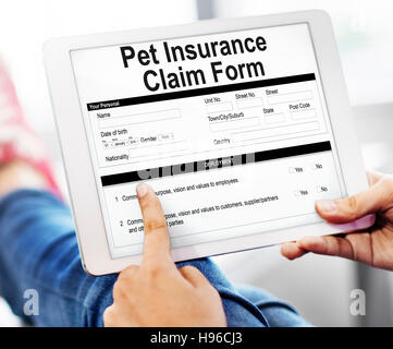 Pet Insurance Claim Form Concept Stock Photo - Alamy