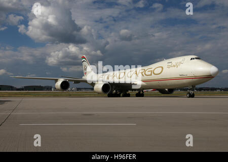 Stuttgart, Germany – July 14, 2016: Etihad Cargo, Boeing 747-800F at ...