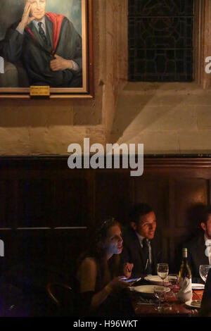 The dining hall of Exeter College Oxford University Stock Photo - Alamy