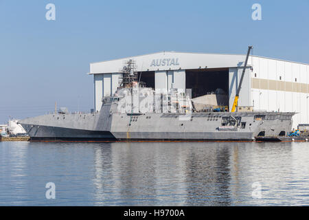 United States Navy Littoral Combat Ships under construction at ...