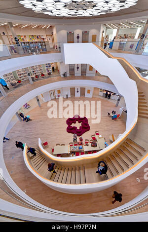 South Shields super new library entrance hall Stock Photo - Alamy