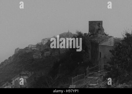 Medieval castle of Forza d'Agrò, Messina, Sicily Stock Photo - Alamy