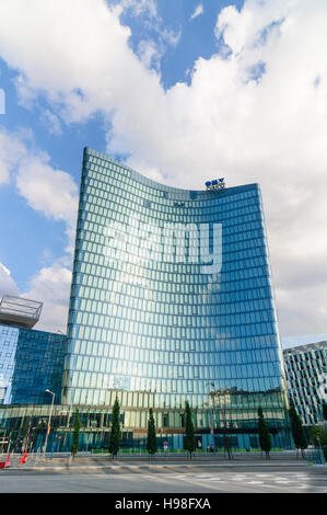 Wien, Vienna: OMV company headquarters, 02., Wien, Austria Stock Photo ...