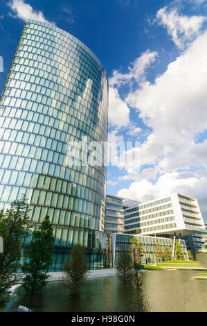 Wien, Vienna: OMV company center and subway, 02., Wien, Austria Stock ...