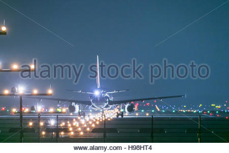 Airbus A320 airliner rear view awaiting scrapping with ASI at Kemble ...