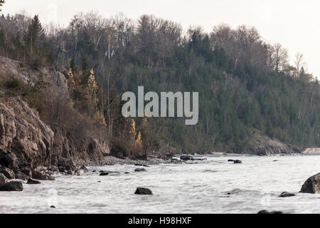 The shoreline of Lake Huron close to Goderich Ontario, Canada Stock ...