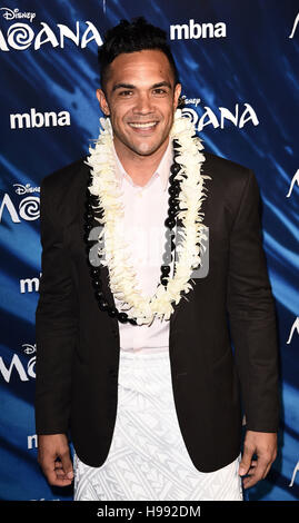 Nicholas Afoa at the Gala Screening of Moana at BAFTA, Piccadilly ...