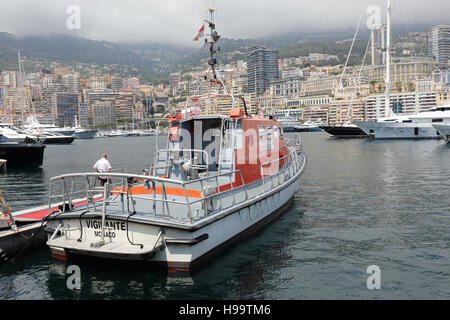 Police boat, Monaco Stock Photo - Alamy