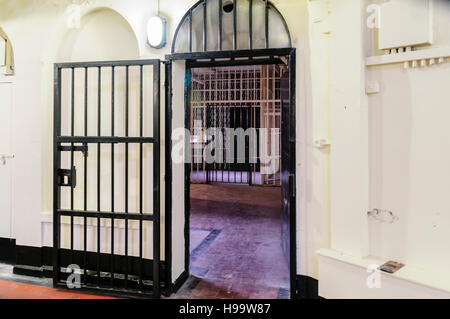 Cells and landing in the Crumlin Road Gaol, a Victorian built prison ...