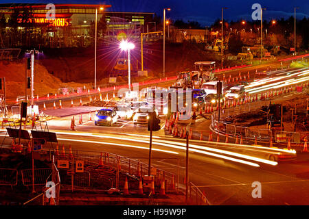 Silverlink roundabout works Wallsend Stock Photo - Alamy