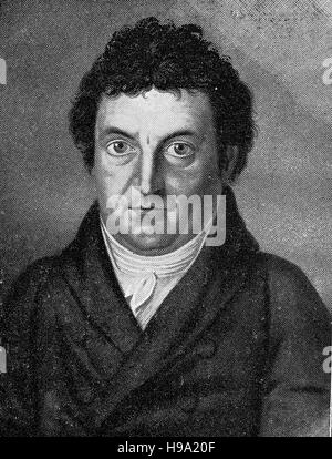Johann Gottlieb Fichte, 1762 - 1814, a German educator and philosopher ...