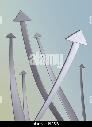 Set of Colorful Arrows Stock Photo - Alamy